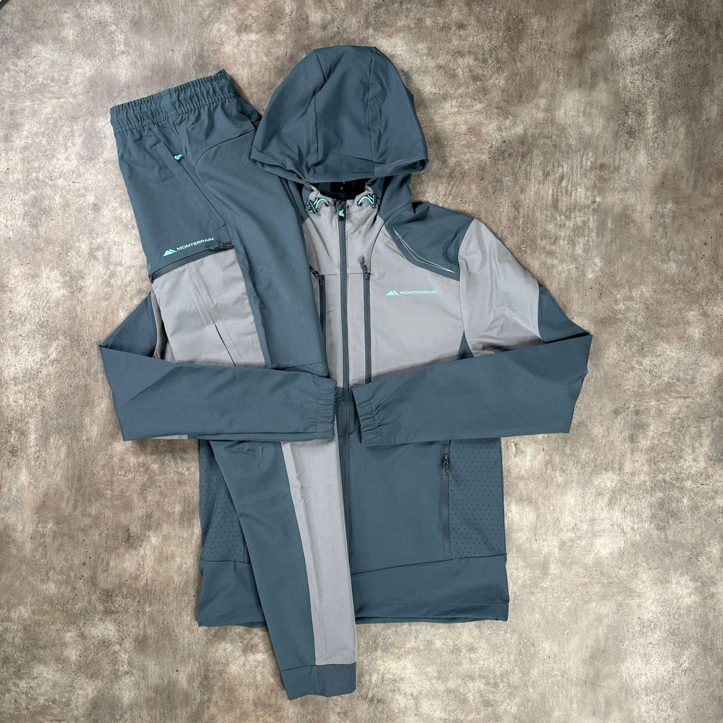Monterrain Orbit Tracksuit - Dark Slate/Grey – Mode Trendz